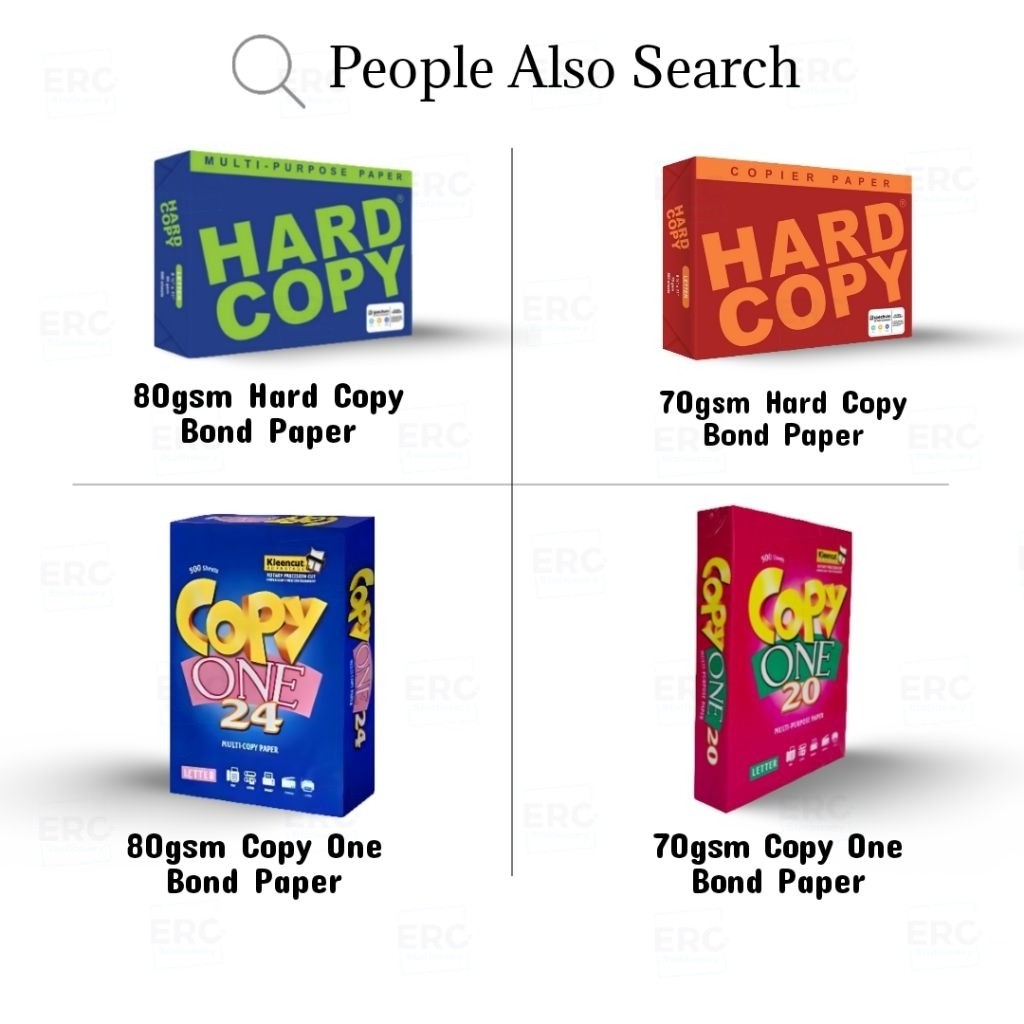 BOND PAPER Short A4 Long HARDCOPY / COPY ONE Sub20 70gsm Letter Legal ...