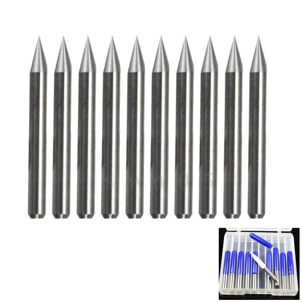 COBP. Ready Stock 10PCS Carbide PCB Board 0.1mm 30 Degree Engraving ...