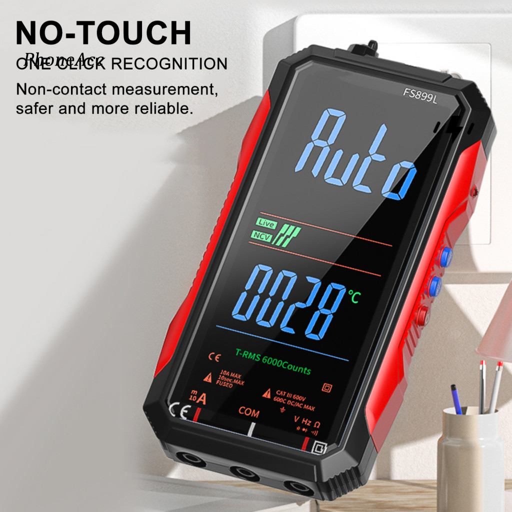 Sturdy Plastic Housing Multimeter Multimeter with Flashlight Feature ...