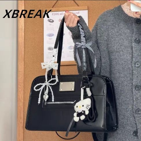 X XBREAK Simple Bow Multi-Purpose 2025 Fashionable All-Match Class Tote ...