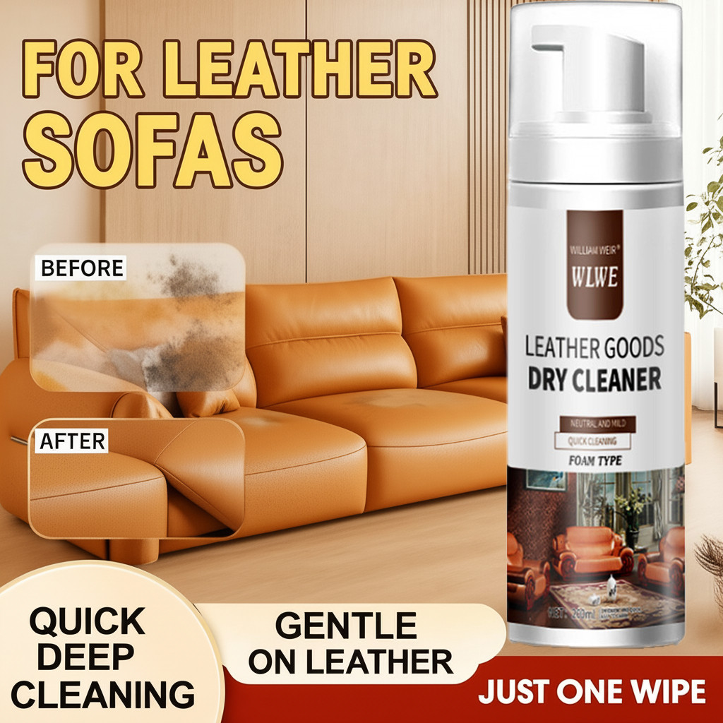 Leather Cleaner For Bag Sofa And Car Interior Removes Dirt And Stains ...