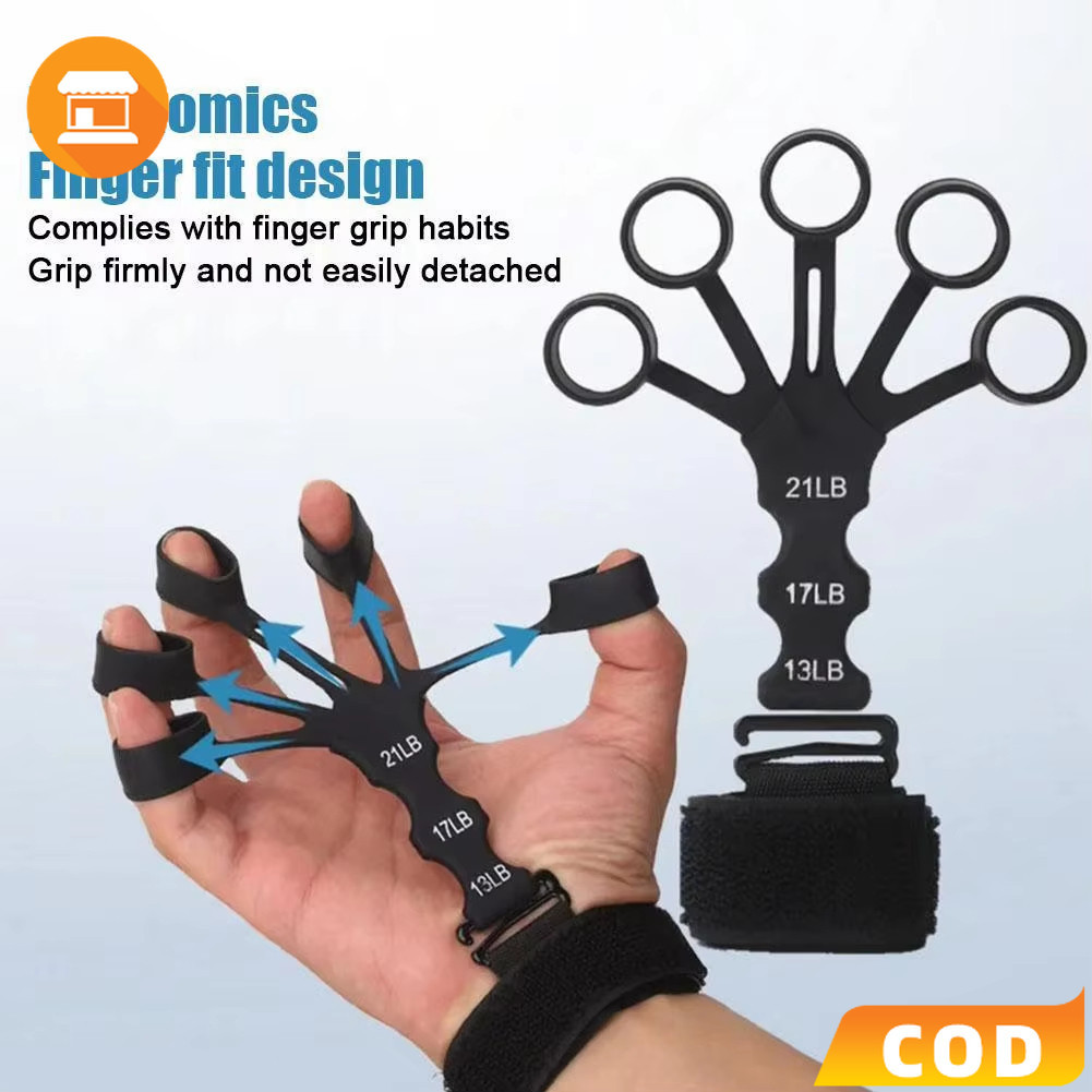 Hand Grip E Exercise Finger Trainer Five Finger Grip Trainer Hand ...