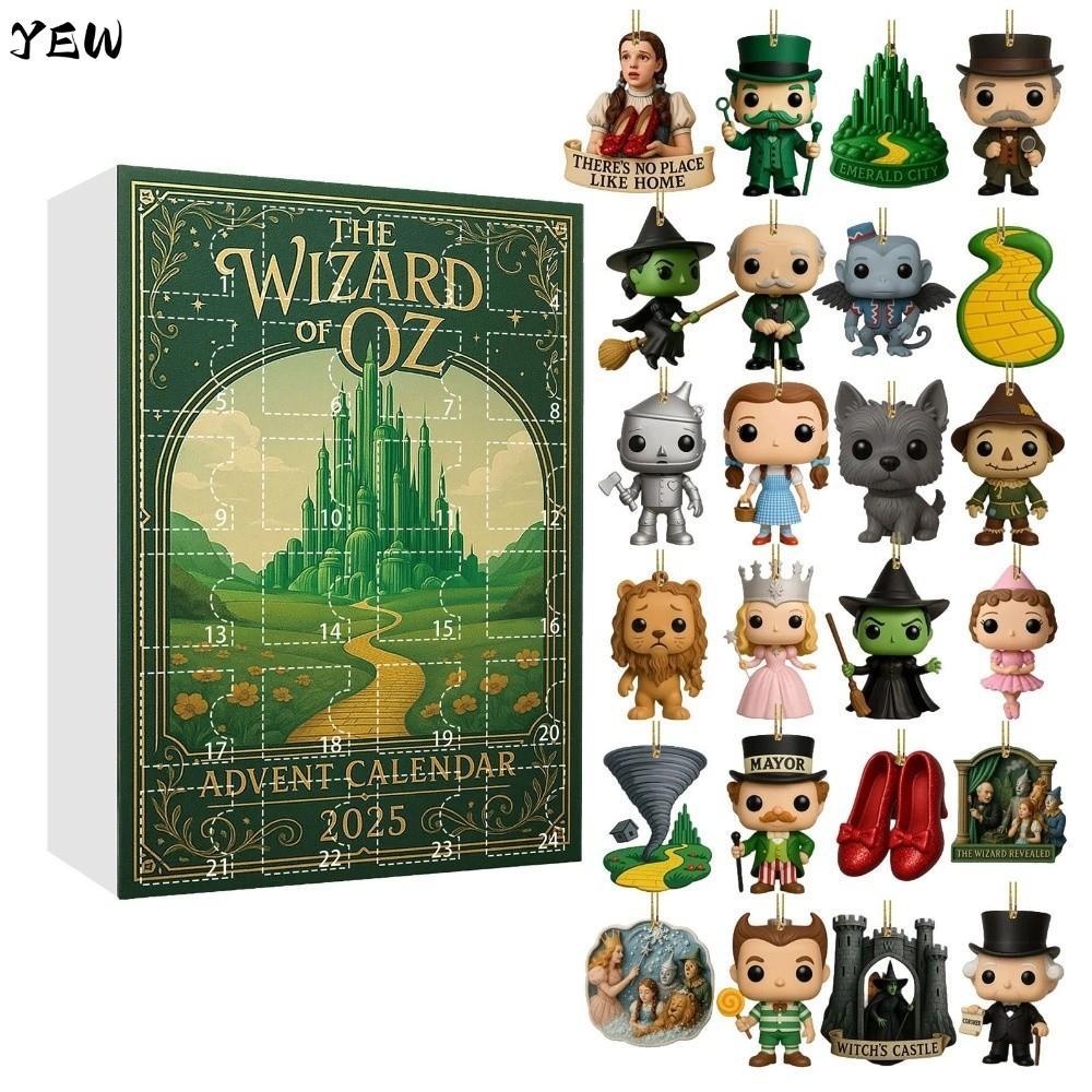 YEW Advent Calendar 2025, Christmas THE WIZARD OF OZ Pendant Advent ...