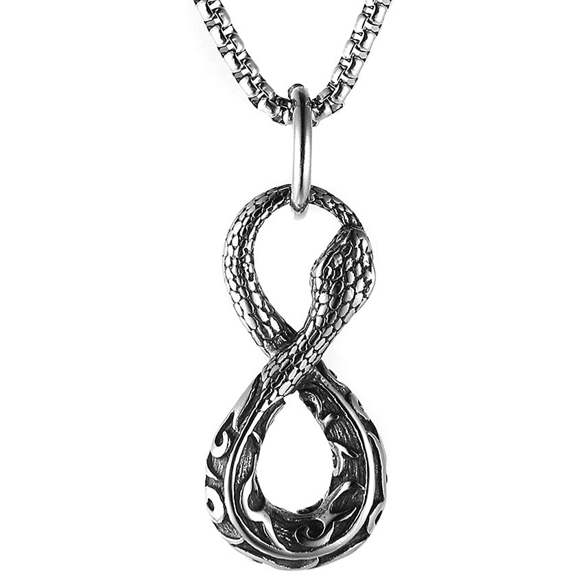 European American Punk Style 8-Character Python Pendant Unique Street ...
