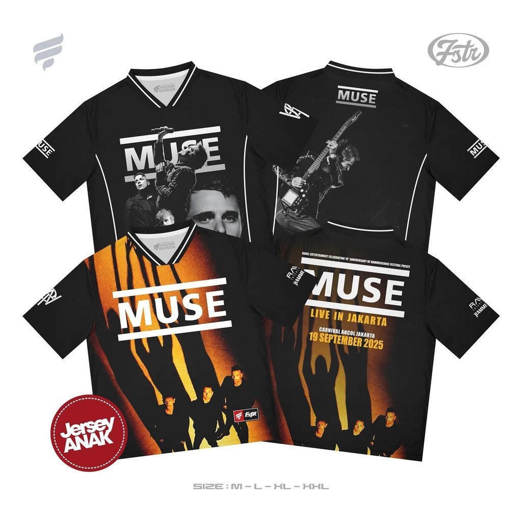 MUSE FASTER KIDS - KIDS Jersey - KIDS Music Band Jersey - Music Jersey ...