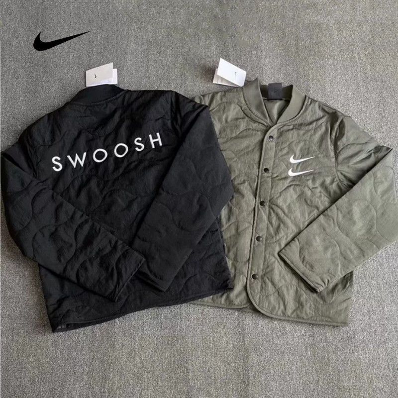 100%Original Nike Double Embroidery Logo Street Retro Baseball Jackets ...