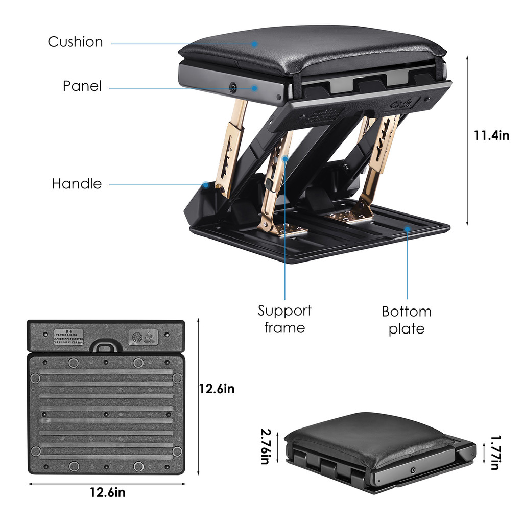 ALLALOE Adjustable Footrest with Removable Soft Foot Rest Pad Max-Load ...