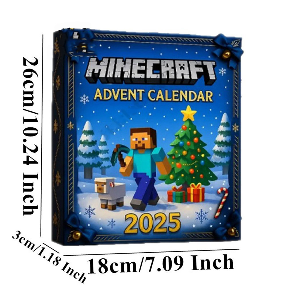 2025 Christmas Minecraft Figure 24 Days Countdown Advent Calendar ...