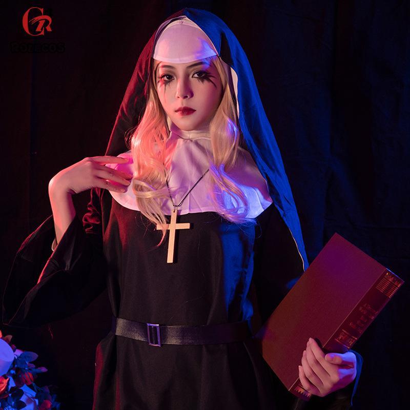 The 2 Conjuring The Nun Valak Sister Cosplay Costume Halloween Dress ...