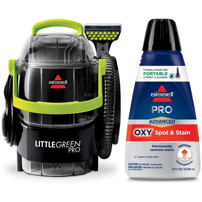 Little Green Pro Portable Carpet Cleaner, 2505 & Bissell Advanced Pro ...