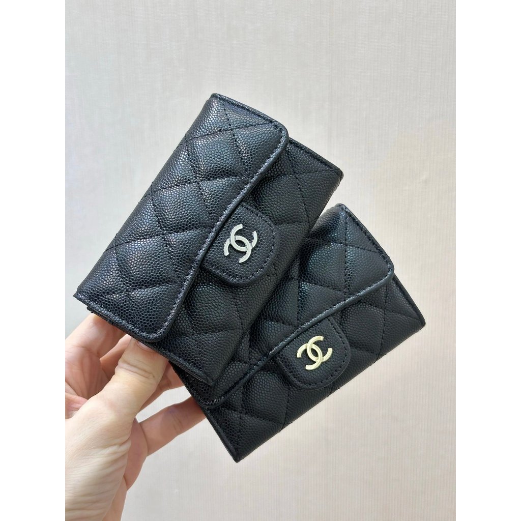 CHANEL Classic Gold Buckle Flap Diamond Particle Embossed Leather Coin ...