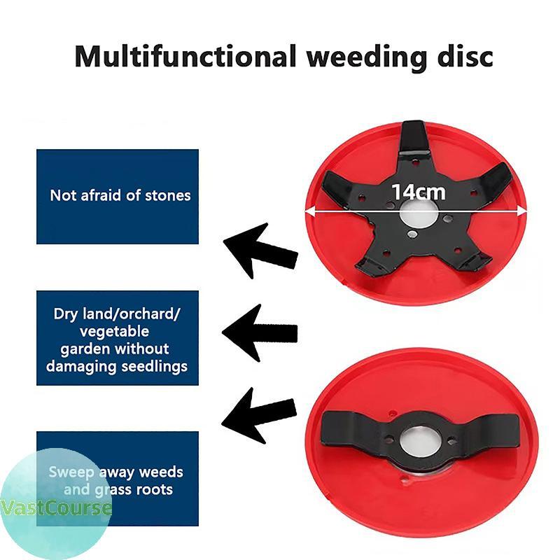 VastCourse Innovative Multifunctional Dual-use Weeder Plate Lawn Mower ...