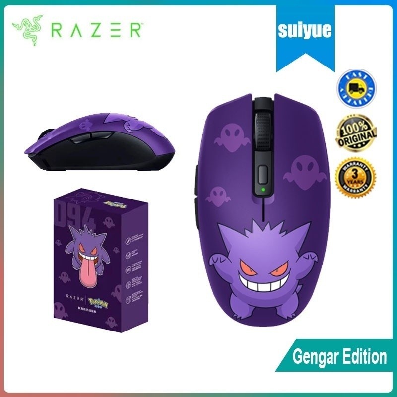 New Razer Pokemon Gengar Edition Orochi V2 Mouse Up to 950hrs Battery ...