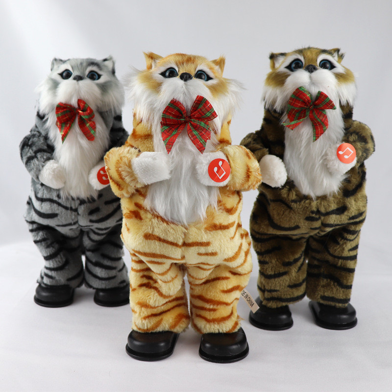 Electric Plush Toy Dancing Singing Simulation Cat Cat Toy Factory ...