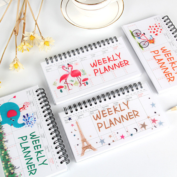 binder notebook writing notebook grade 1 Cartoon Tearable Weekly Plan ...