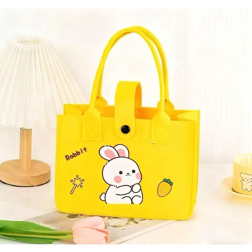 Felt Handy Shopping Shoulder Bag Tote Sturdy Cute Printed Designs ...