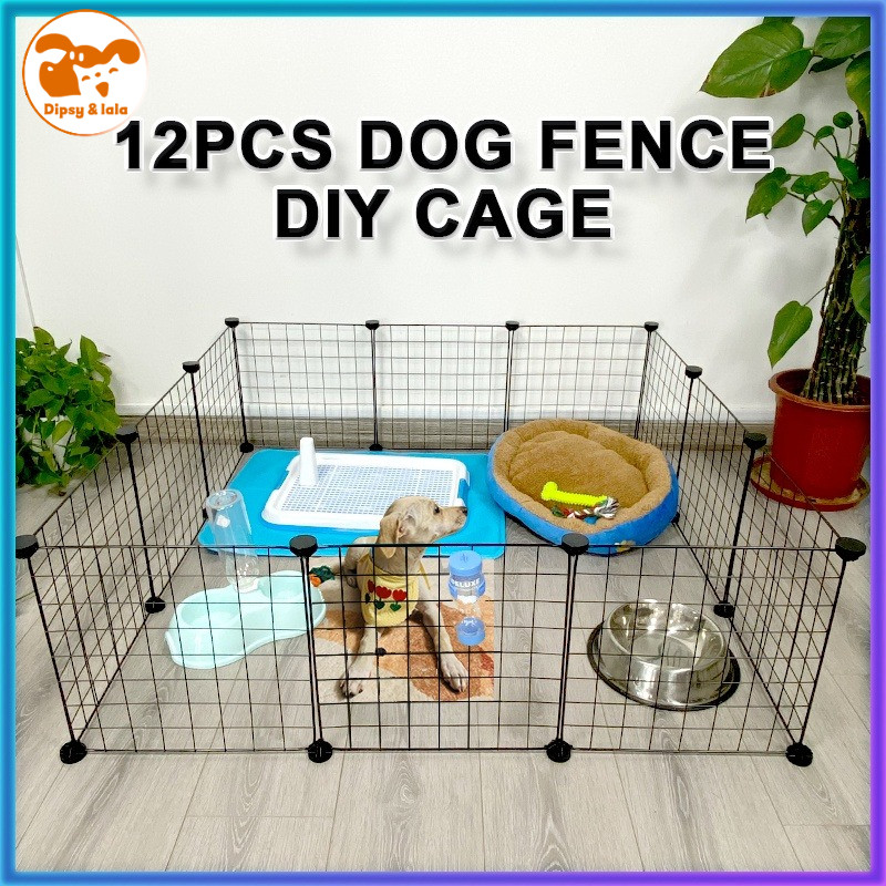 【Free Gift】Dog Fence Cage 35X35cm DIY Pet Fence Pet Play Pet Detachable ...