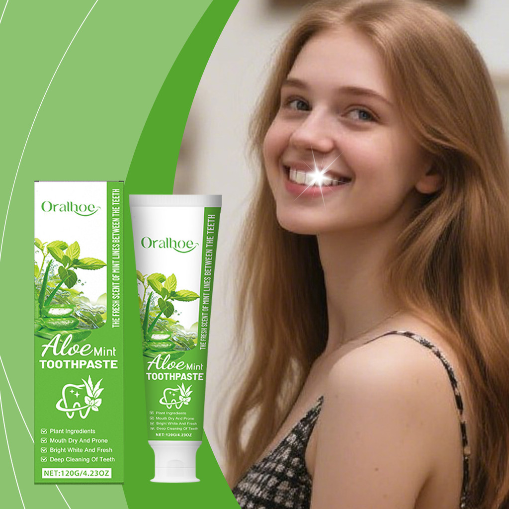 120g Aloe Vera Toothpaste Minty Flavour Cleaning Toothpaste Helps Deep ...