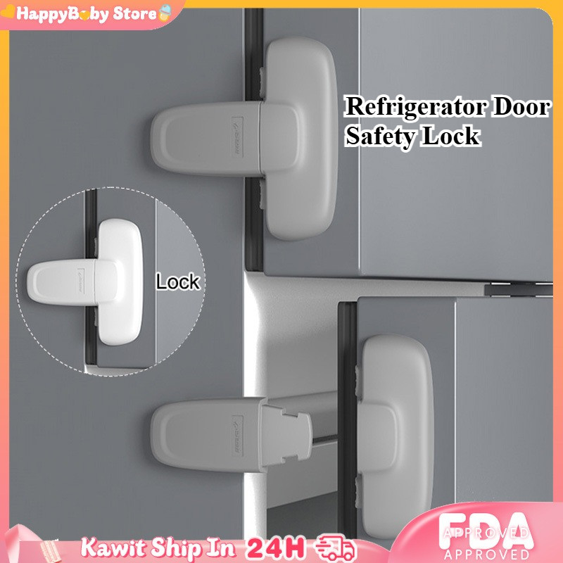 Refrigerator Lock Baby Safety Fridge Lock Single-Door Stopper Anti ...