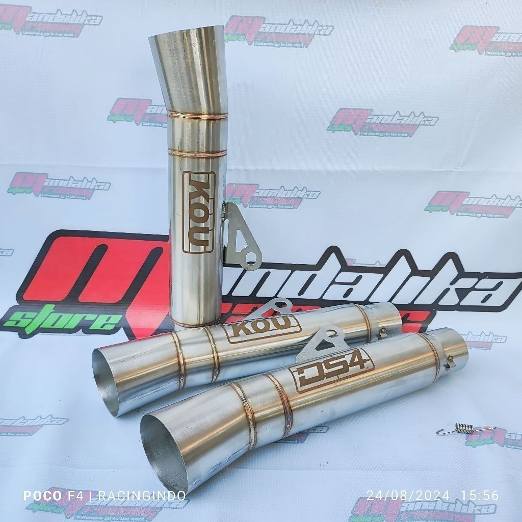Soper OPEN Exhaust Canister Only Inlet 51mm Kou Mahachai for tmx xrm ...