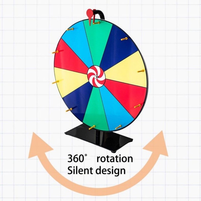 Prize Wheel Roulette Wheel Heavy Duty Wheel For Prizes With Stand ...