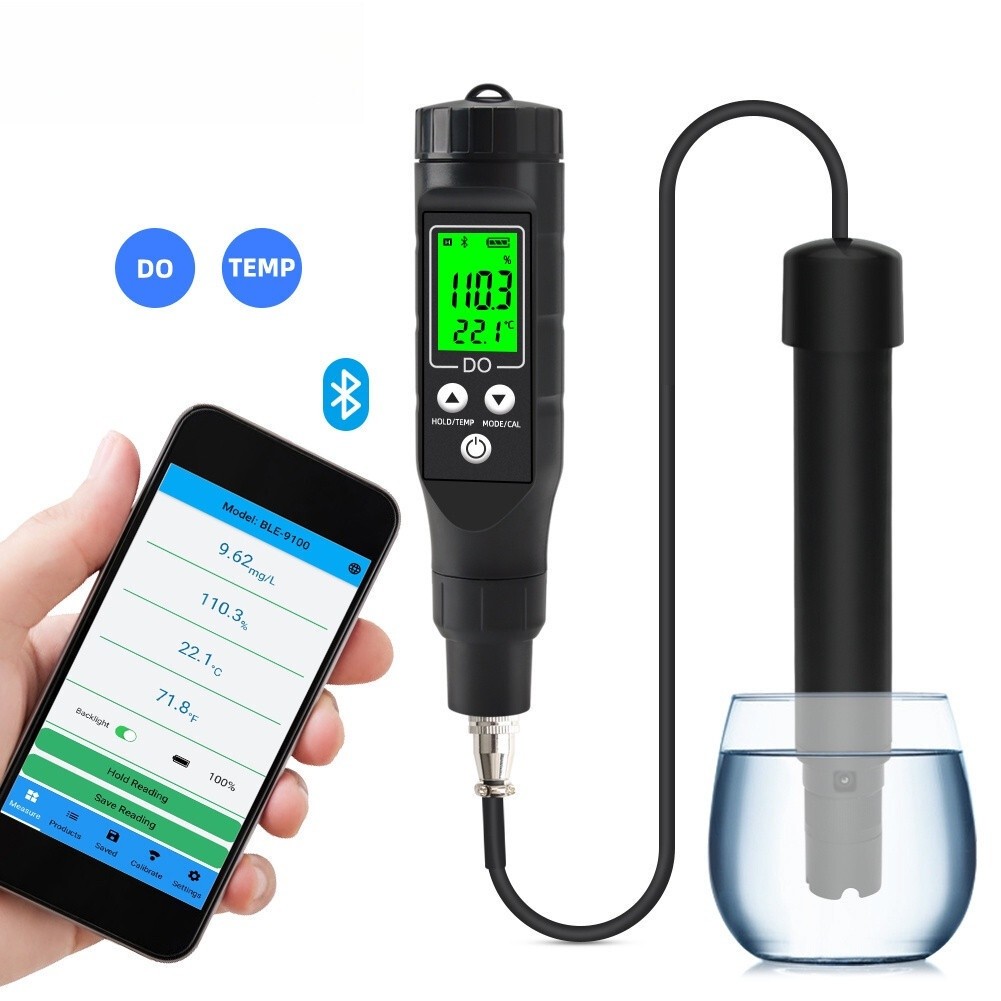 Portable Smart Bluetooth Dissolved Oxygen Meter Digital Dissolved ...