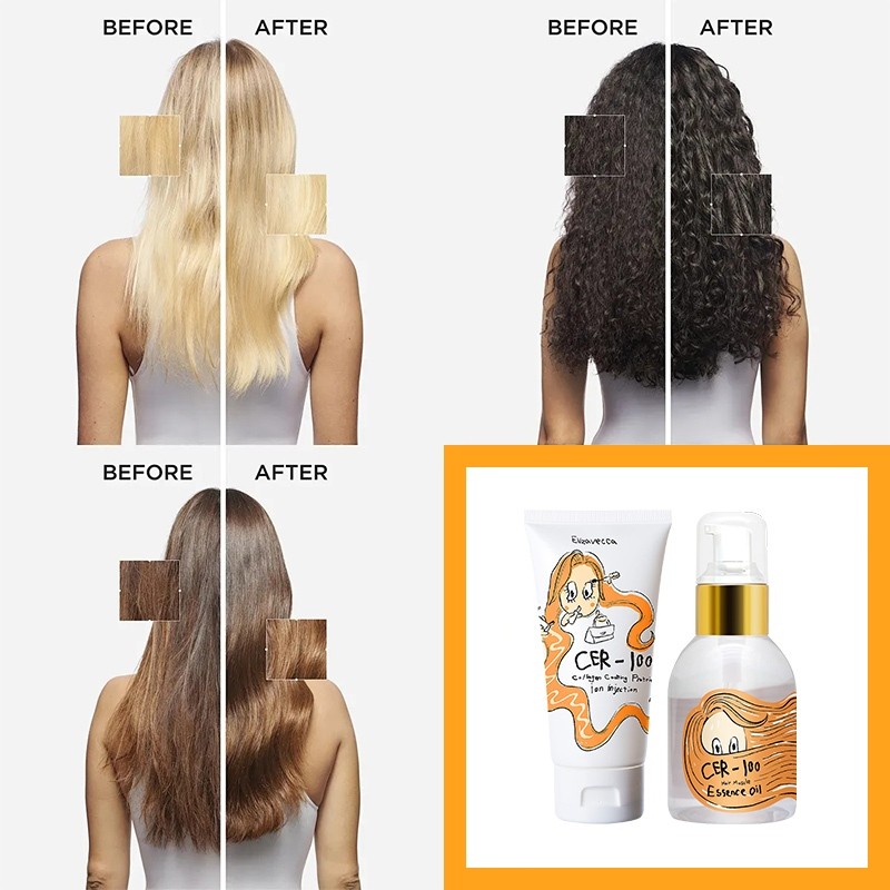 ELIZAVECCA Cer-100 Collagen Coating Protein Ion Injection Conditioner ...