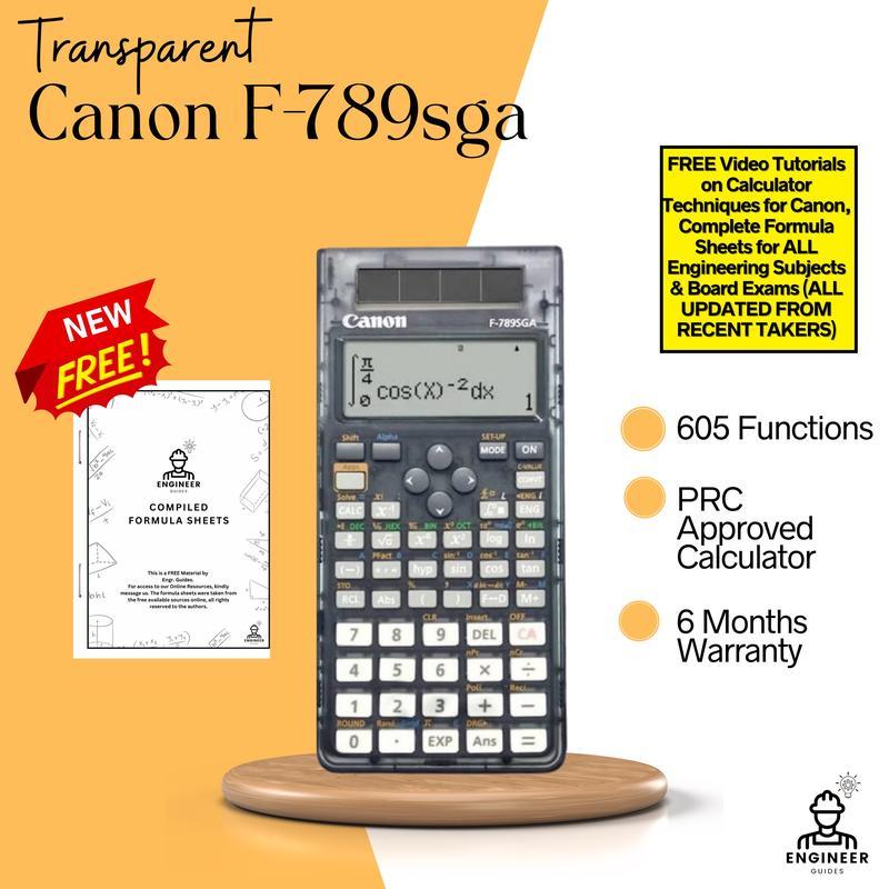 Canon F789SGA Transparent F-789SGA Scientific Calculator PRC APPROVED F ...