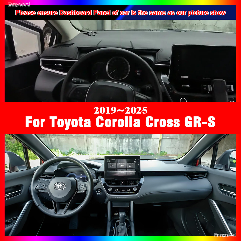 Leather Dashboard Cover Compatible For Toyota Corolla Cross GR-S 2019 ...