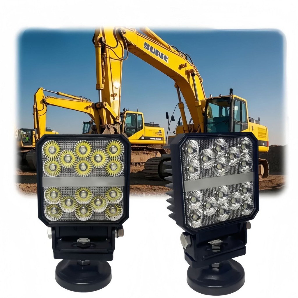 Source Factory Car LED Work Light70W80W Square Two-tone White and ...