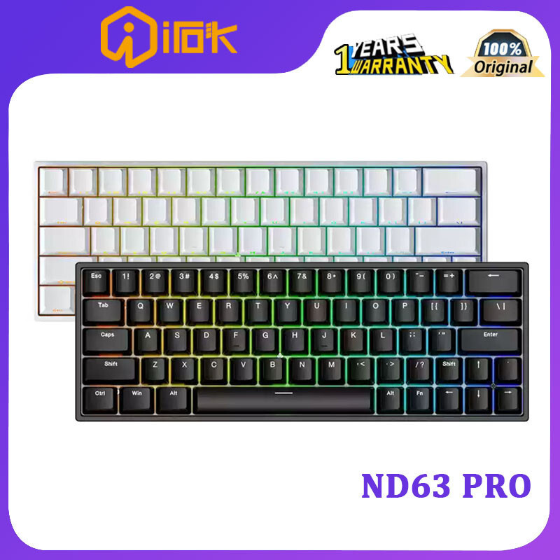 IROK ND63 PRO wired magnetic axis mechanical keyboard aluminum alloy ...