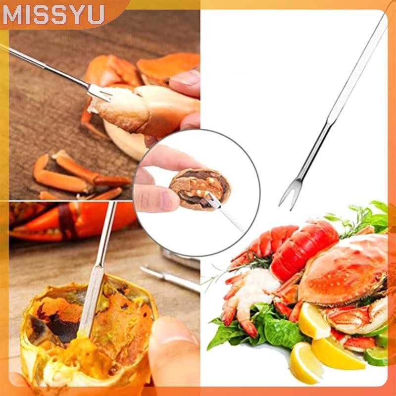 MISSYU Forks Seafood Picks Crab Ministeel Stainless Oysters Picker ...