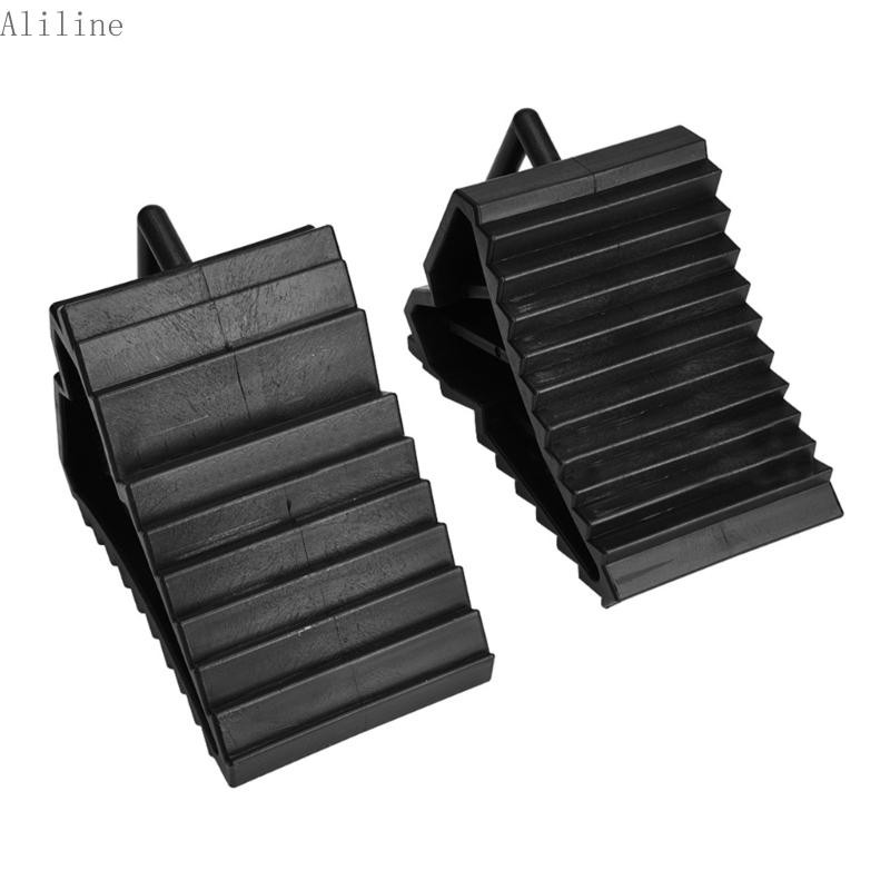 Alilin Car Trailer Wheel Chock Triangular AntiSlip Block Parking Wedges ...