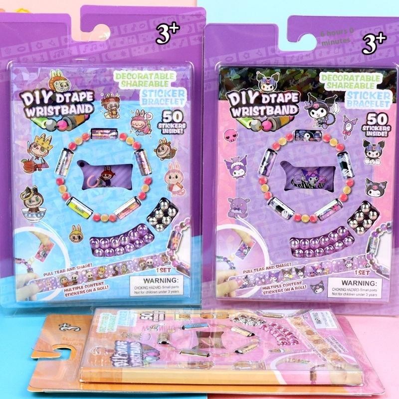 LOVEHOME 1 Set Creative Funny Stationery Stickers Roll Bracelet ...