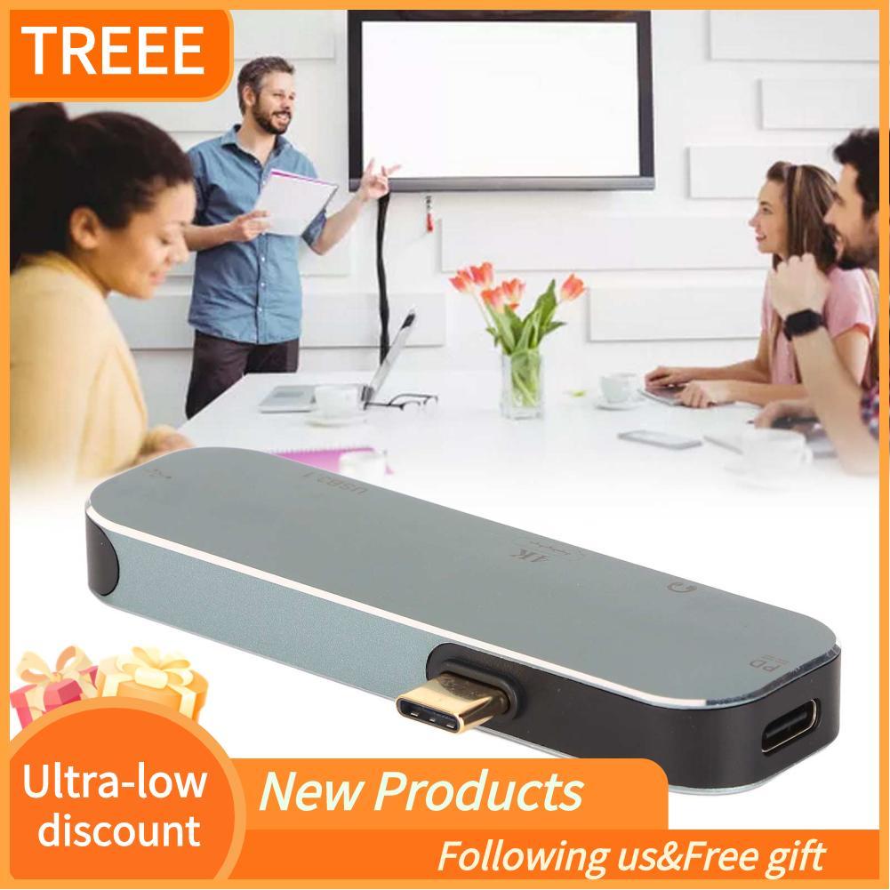 Treee USB C Hub Type 4K 60Hz PD Charging Port for Android Win OS X ...