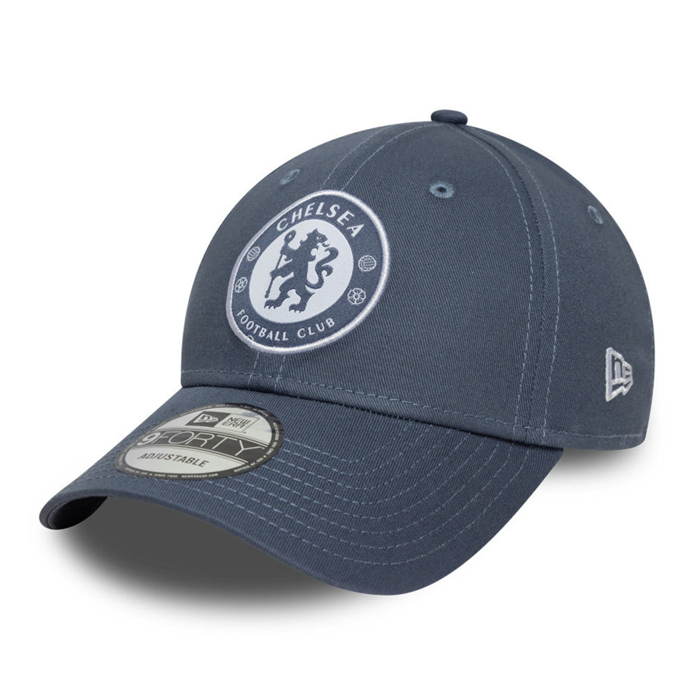 New Era Chelsea FC Lion Crest Seasonal Muted Indigo 9FORTY Adjustable ...