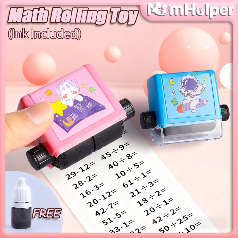 Adjustable Roller Stamp Kids Math Teaching Tool with Addition ...