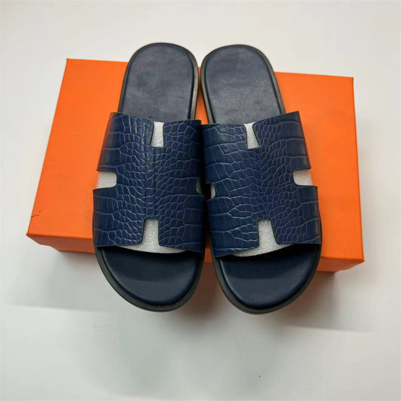 2025E-commerce Men's Slippers H Flat Leather Shoes Southeast Asia ...