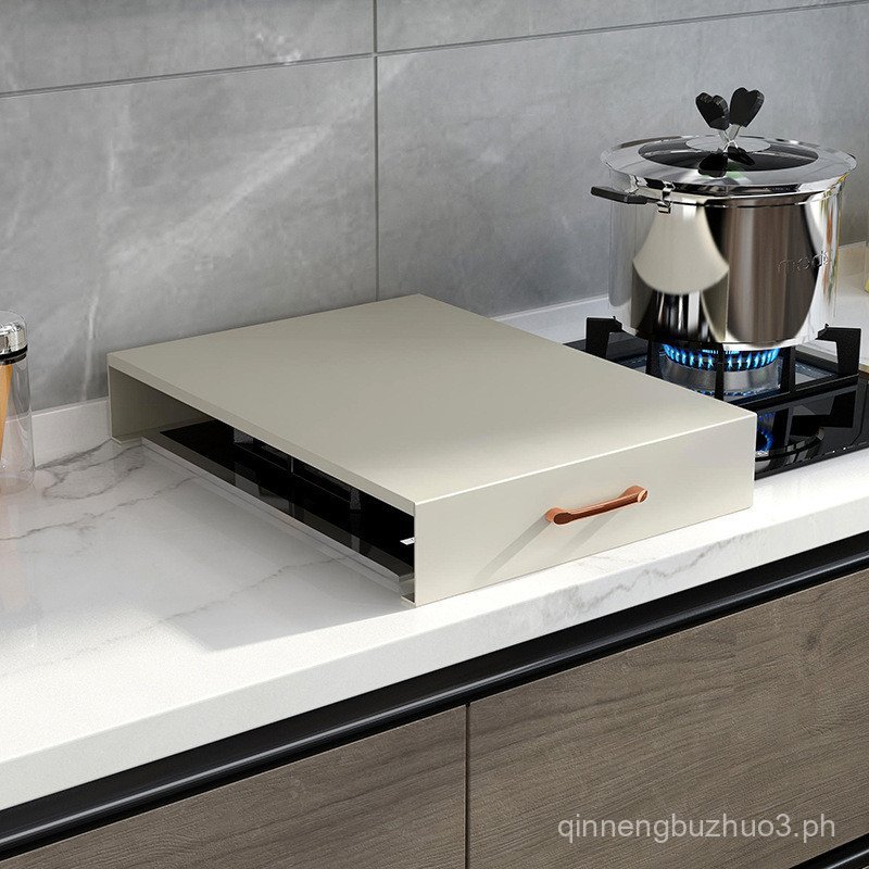 Kitchen Gas Stove Cover Plate Rack Gas Stove Shield Plate Elevated ...