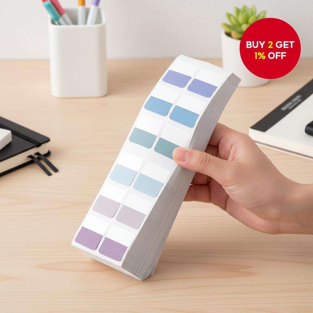 Colorful 50-Sheet Index Tabs – Eye-Catching Sticky Notes & Page Markers ...