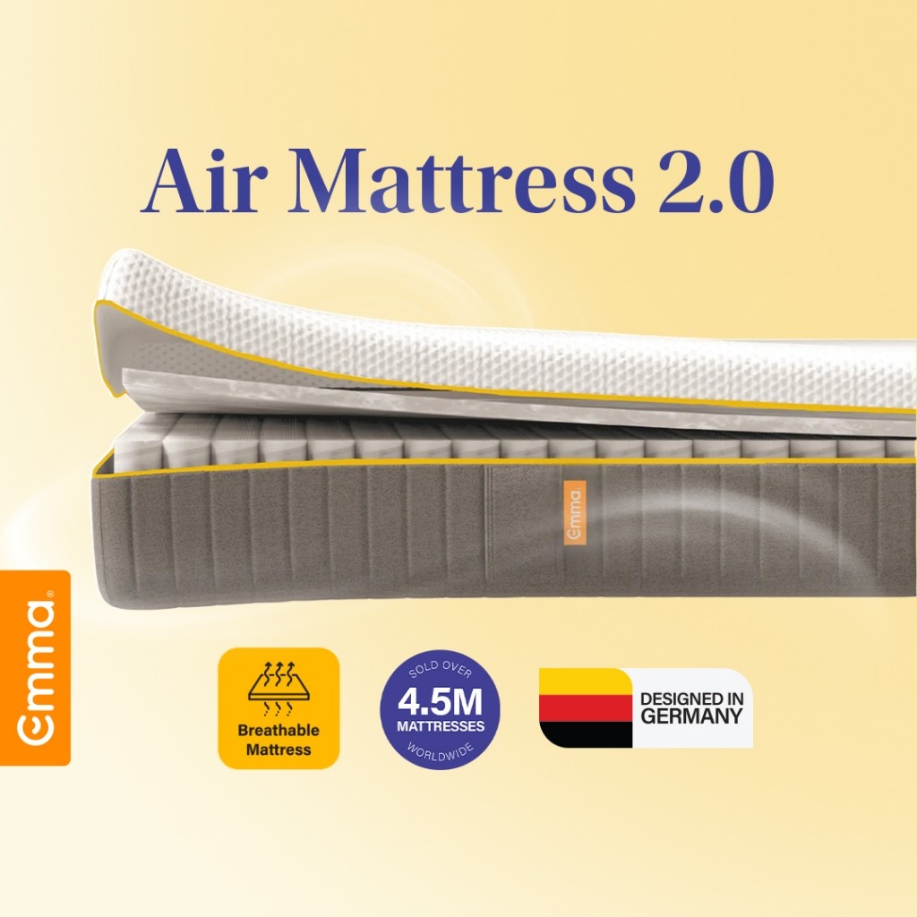 Emma Air Mattress 2.0 | Pocket Spring, Breathable, Bouncy | Emma Sleep ...