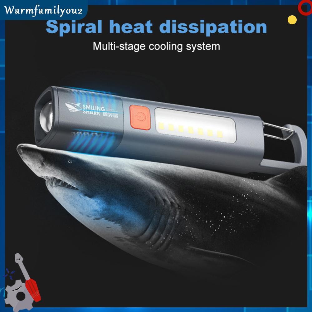 Smiling Shark Compact Camping Torch 300LM Telescopic Zoomable ...