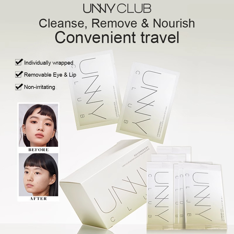 UNNY Makeup Remover Wipes - 10 Individually Wrapped - Gentle All-in-1 ...