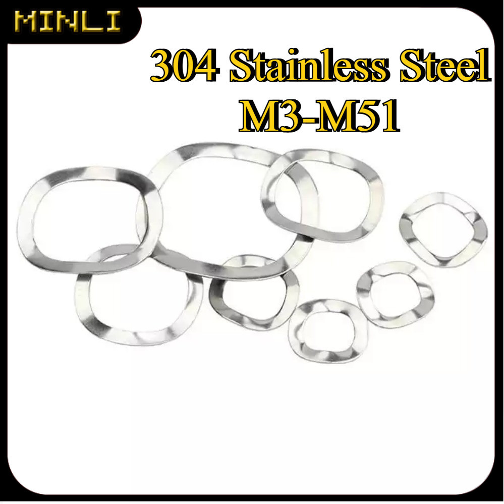 304 Stainless Steel Wave Washer - Multi-Wave Spring Lock Washer Elastic ...