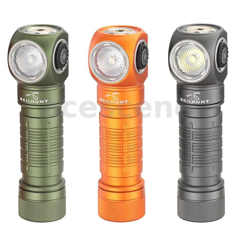 SKILHUNT H150 650LM EDC LED Flashlight AA 14500 Battery Mini LED Torch USB Magnetic Charging LED ...