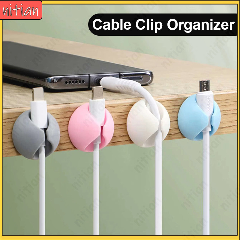 Desktop Cable Fixing Device Cable Clip Desktop Organizer ...