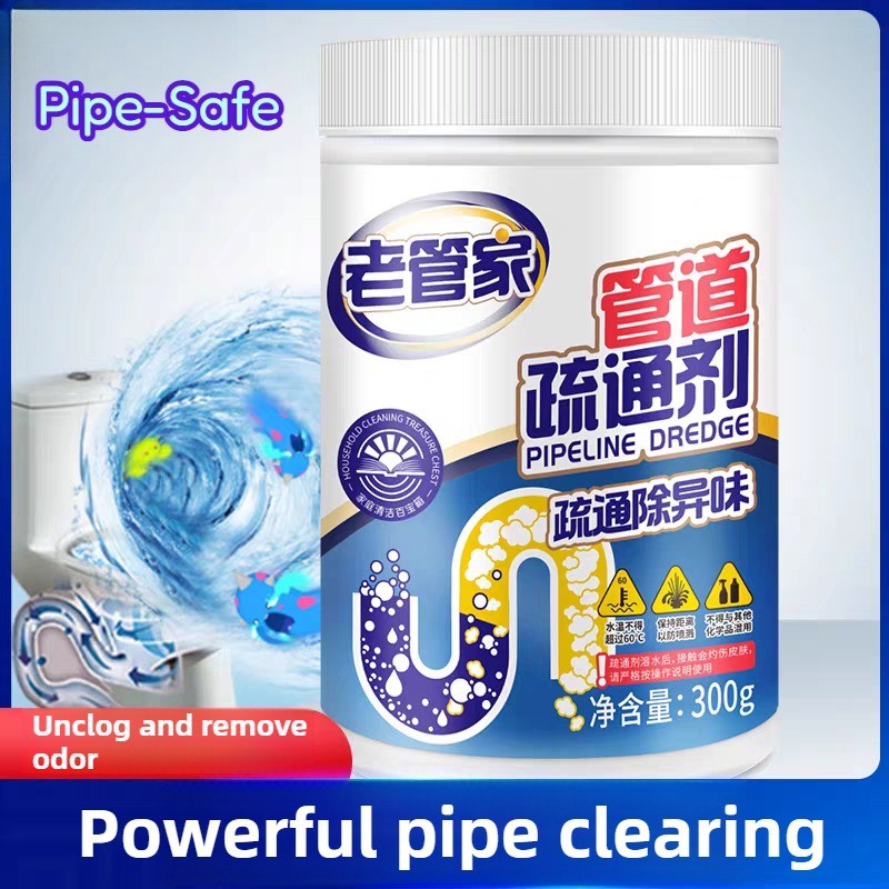 Toilet Pipe Declogger Powerful Drain Clog Remover Dissolves Hair ...