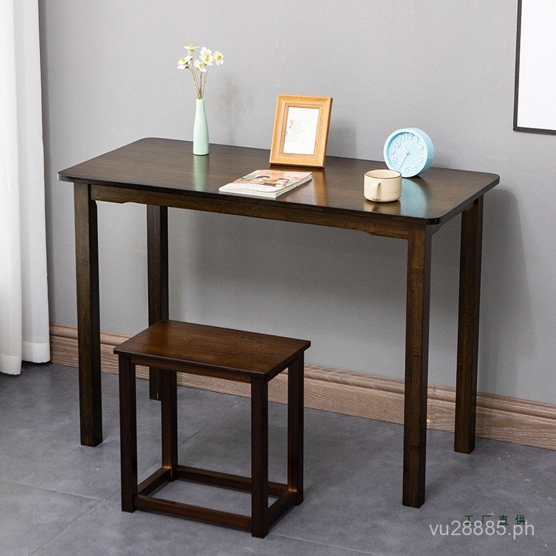 Black Walnut Small Desk Tabletop Solid Wood Home Computer Desk ...
