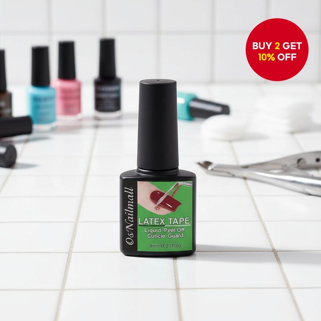 Fast drying liquid latex for nails, peel off cuticle guard, nail polish ...