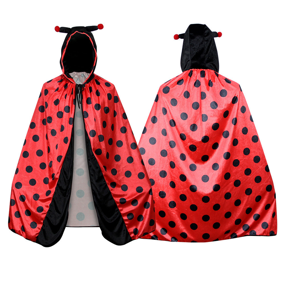 Halloween Ladybug Unisex Cloak Cosplay Masquerade Party Ladybug Animal ...